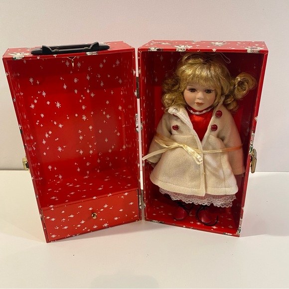 Cracker Barrel | Toys | Vintage Cracker Barrel Porcelain Doll In ...